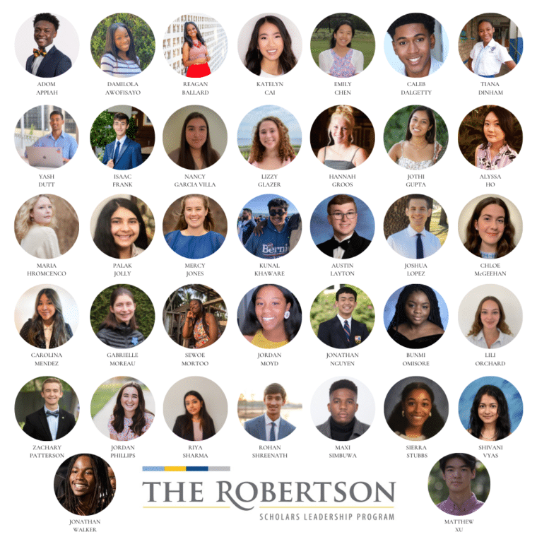 Announcing the Class of 2026 | Robertson Scholars